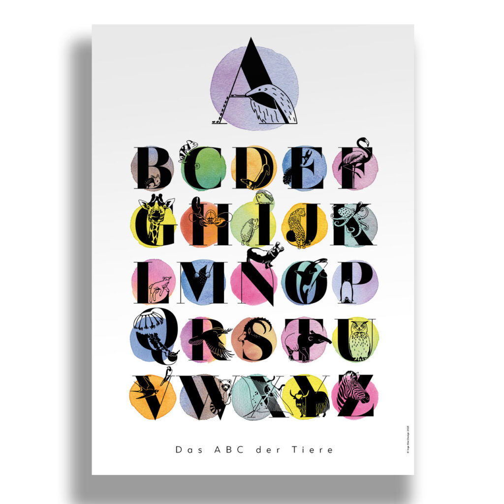 ABC der Tiere Poster - bambiboom faire kreative Mode